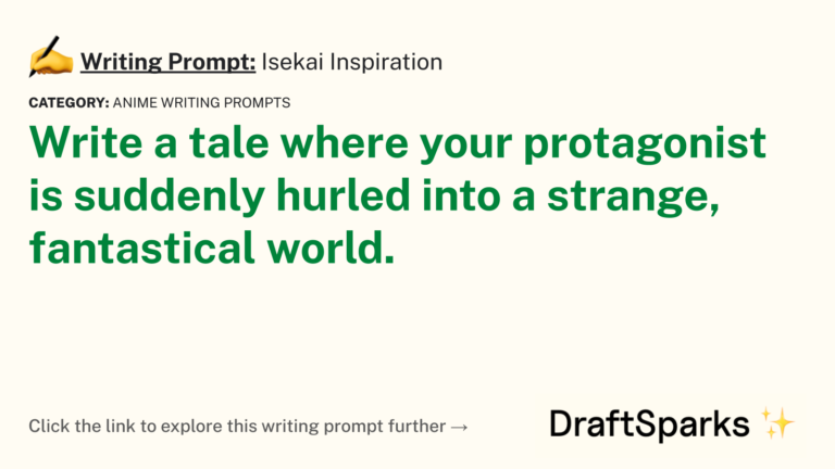 250+ Anime Writing Prompts • DraftSparks