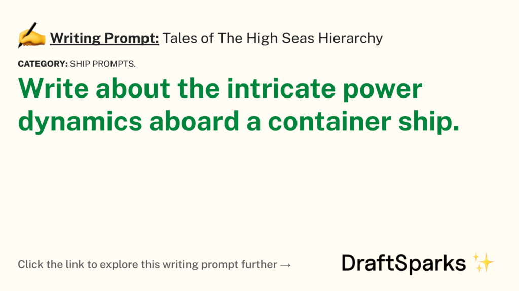 4+ 'Container ship' Writing Prompts