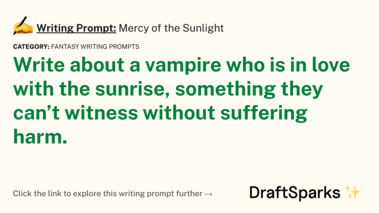 246+ 'Vampire' Writing Prompts