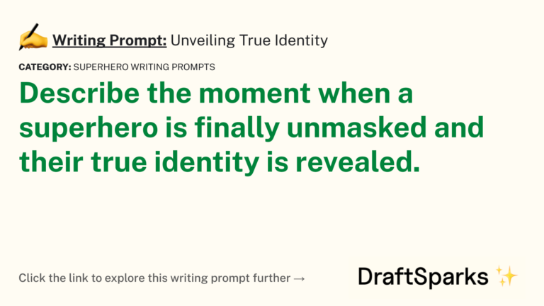 250+ Superhero Writing Prompts • DraftSparks