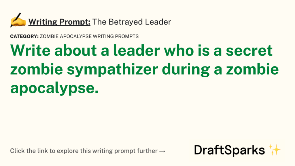 112+ 'Zombie apocalypse' Writing Prompts